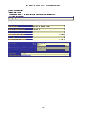 Fillable Online Fillable Online Gas Pipeline Operator Reporting ...