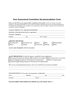 Fillable Online Peer-Assessment-Recommendation-Form.docx Fax Email ...