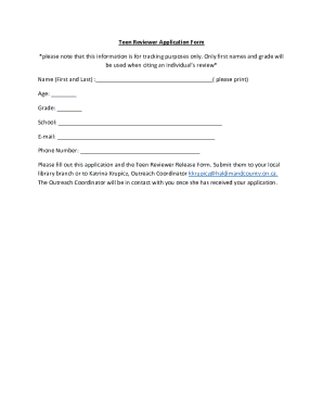 Fillable Online Reviewer Application - Readers' Favorite: Book Reviews ...