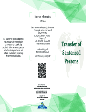 Fillable Online The transfer of sentenced persons Transfer of Sentenced ...