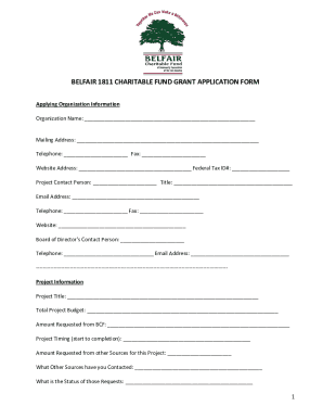 Fillable Online BCF Grant Application Form 2018 - members.belfair1811 ...