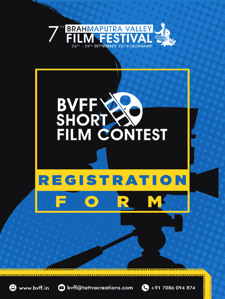 Fillable Online Participate in BVFF Short Film contest, win prizes over ...
