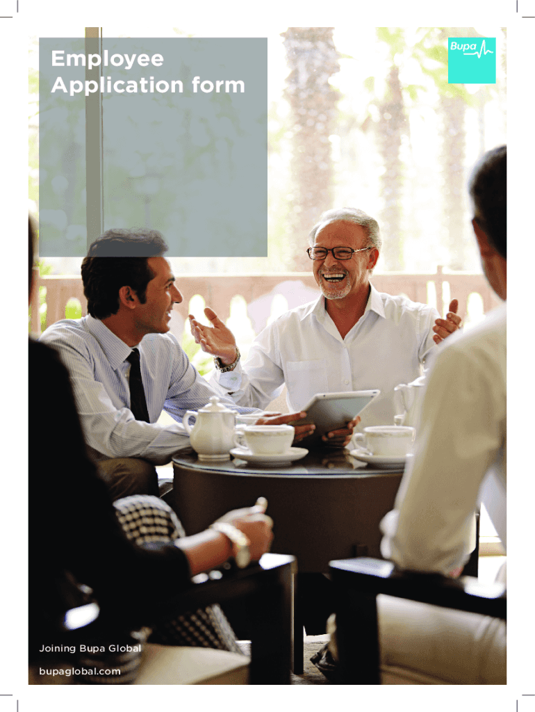 Fillable Online Fillable Online employee application form - Bupa Global ... Fax Email Print ...