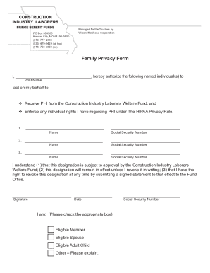 Fillable Online Family Privacy Form Fax Email Print - pdfFiller