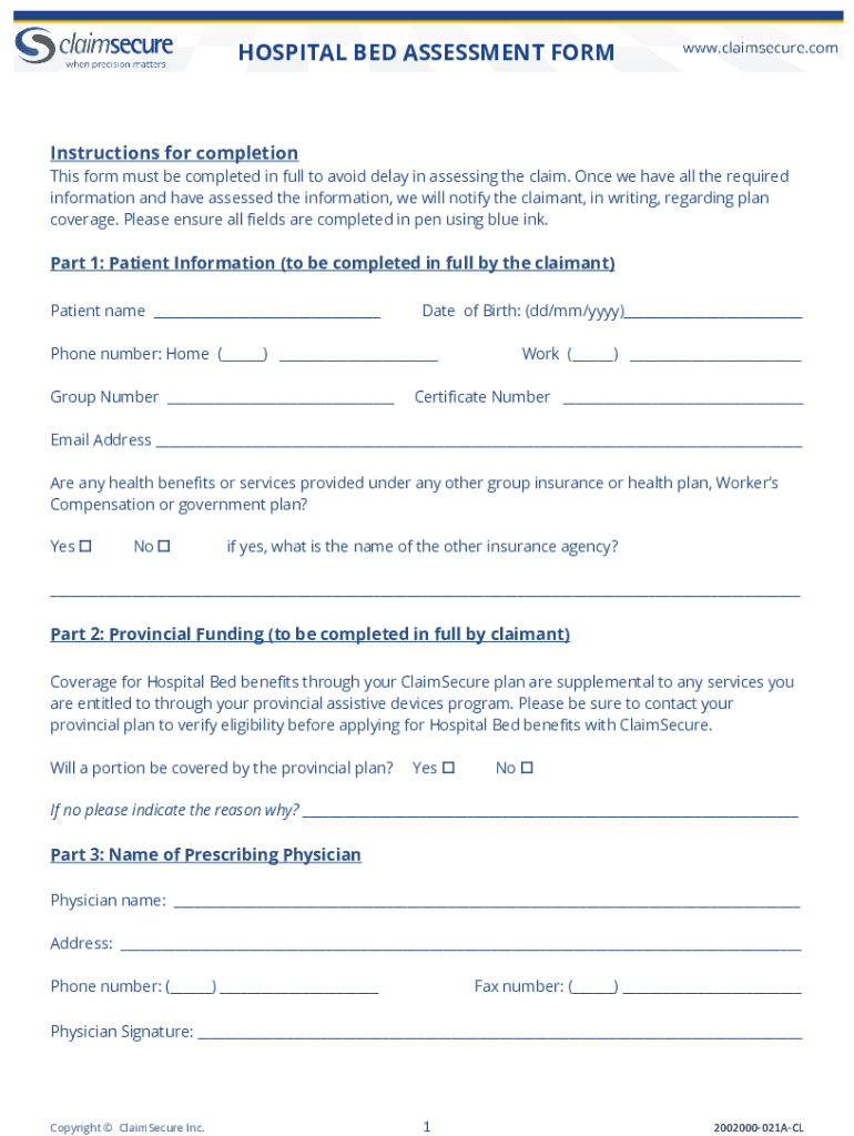 Fillable Online Nursing Care Assessment Form.pdf - NURSING CARE ...