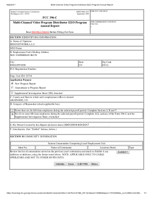 Fillable Online F C C 396 C M u l t i C h an n e l Vi d e o P rogr am D ...