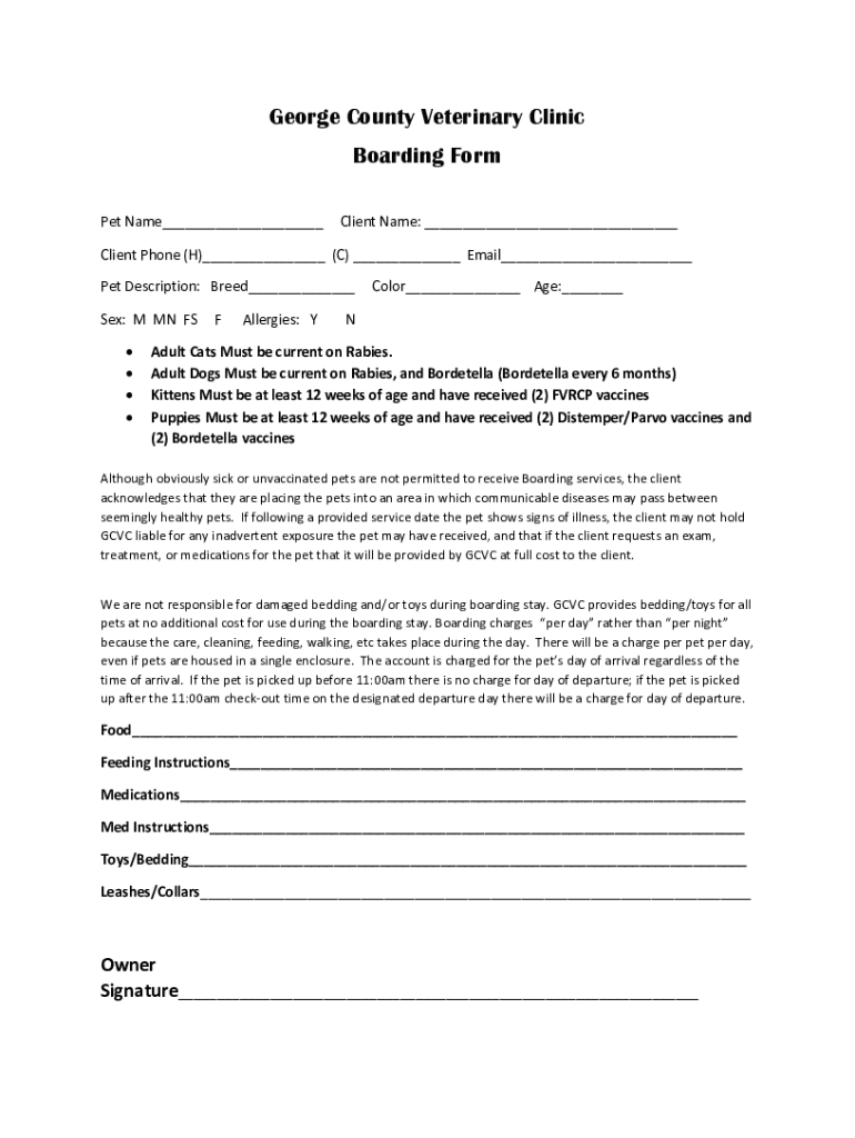 Fillable Online Veterinary Service Forms - Form TemplatesJotform Fax ...