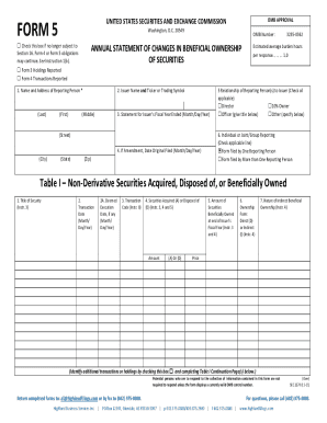 Fillable Online Fillable Online FORM 5 X X UNITED STATES SECURITIES AND ...