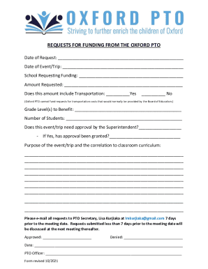 Fillable Online Funding Request - Overview, How To Write, Key Factors ...