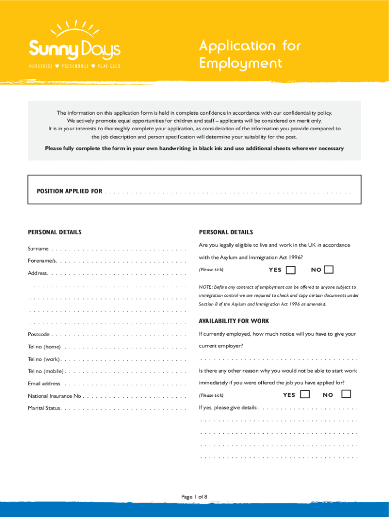 Fillable Online Fill - Free fillable EARLY HELP & SCHOOLS EMPLOYMENT OF ...