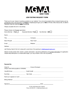 Fillable Online How To Create a Job Posting Template (With Tips and ...