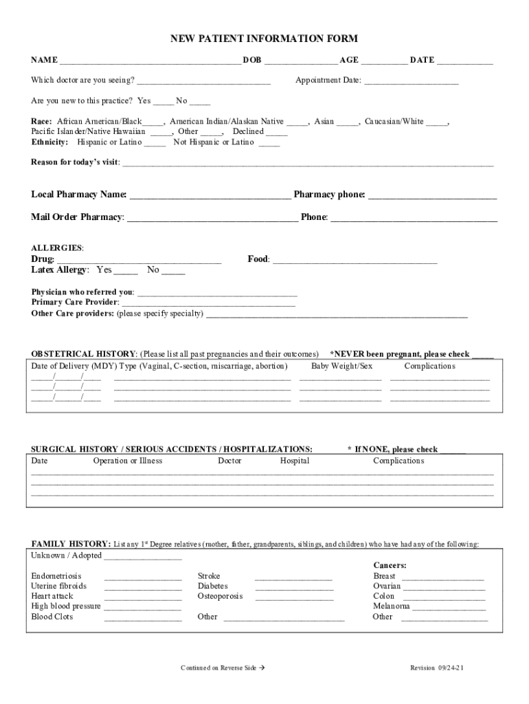 Fillable Online NEW PATIENT PAIN EVALUATION FORM Fax Email Print ...