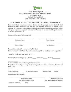 Fillable Online Perrys Solid Waste Disposal Fax Email Print - pdfFiller