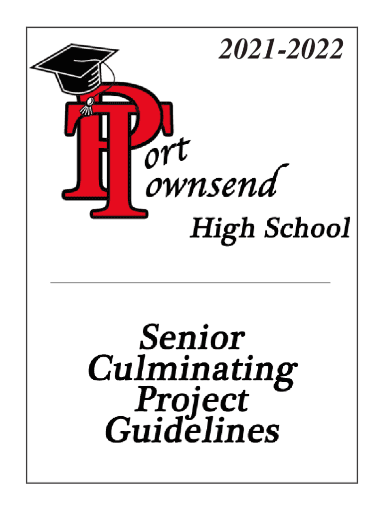 Fillable Online High school culminating project is still a work in ...