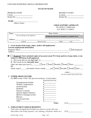 Fillable Online gs-016.child-support-affidavit.rev-10-19.doc Fax Email ...