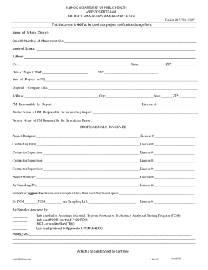 Fillable Online Project Manager's Report Form Fax Email Print - pdfFiller