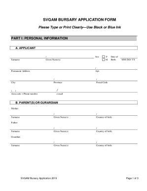 Fillable Online INSPIRE Bursary Application Form Fax Email Print ...