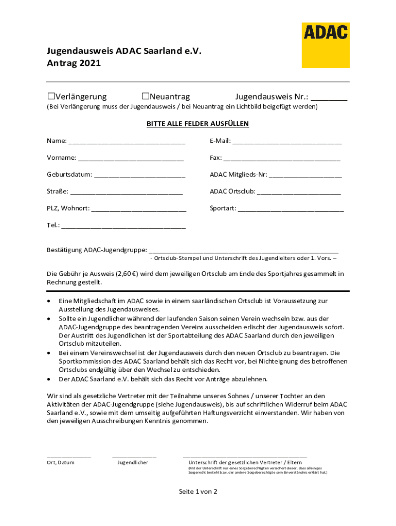 Fillable Online ADAC Saarland Portal: ADAC Saarland Kart-Slalom Fax ...