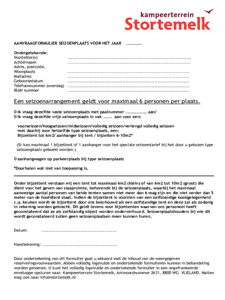 Fillable Online PERSOONSGEGEVENS. Voorletter(s) Achternaam. Adres ...