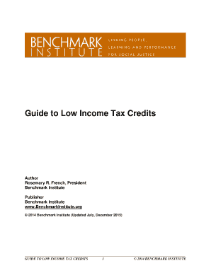 Fillable Online Guide to Low Income Tax Credits Fax Email Print - pdfFiller