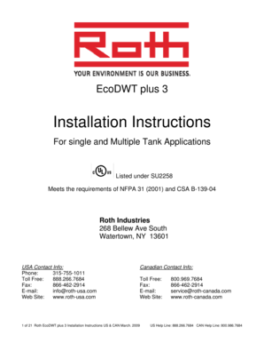 Fillable Online Roth Double-Wall Oil Storage Tank Installation ...