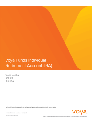 Fillable Online ING Funds Individual Retirement Account (IRA) Fax Email ...