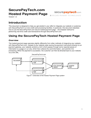 Fillable Online SecurePayTech.com Hosted Payment Page Fax Email Print ...