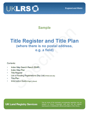 Fillable Online Title Register and Title Plan Fax Email Print - pdfFiller