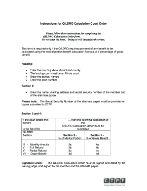 Fillable Online ctpf QILDRO Calculation Form - ctpf Fax Email Print ...
