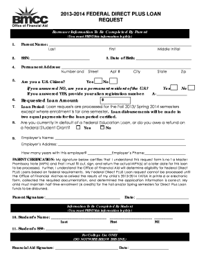 Fillable Online bmcc cuny loan perdiod for bmcc form Fax Email Print - pdfFiller