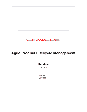 Fillable Online Agile Product Lifecycle Management Fax Email Print - pdfFiller