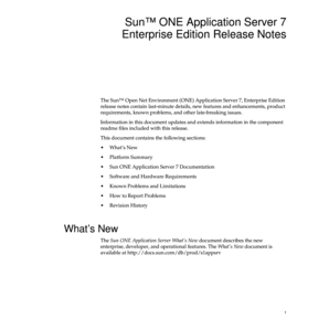 Fillable Online Sun ONE Application Server 7, Enterprise ... - Oracle Documentation Fax Email ...