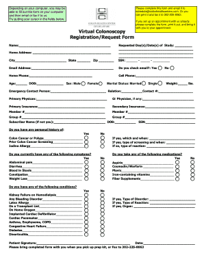 Fillable Online Integrated Virtual Colonoscopy™ Registration and ...