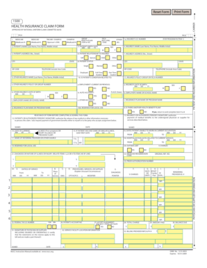Fillable Online HEALTH INSURANCE CLAIM FORM Fax Email Print - pdfFiller