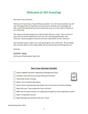 Fillable Online Girl Scout Volunteer Handbook Fax Email Print - pdfFiller