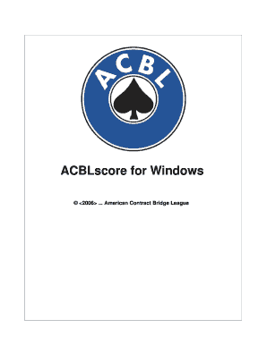 Fillable Online web2 acbl acblscore sheet record form Fax Email Print ...