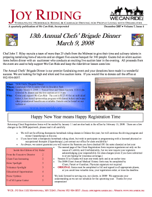 Fillable Online Therapeutic Horseback Riding & Carriage Driving for ...