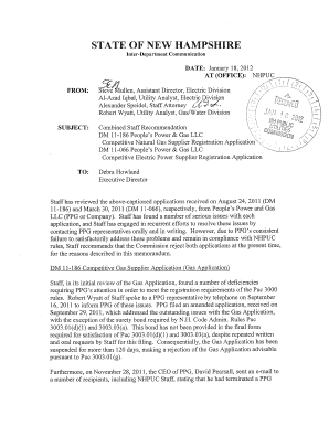 Fillable Online Combined Staff Recommendation Fax Email Print - pdfFiller