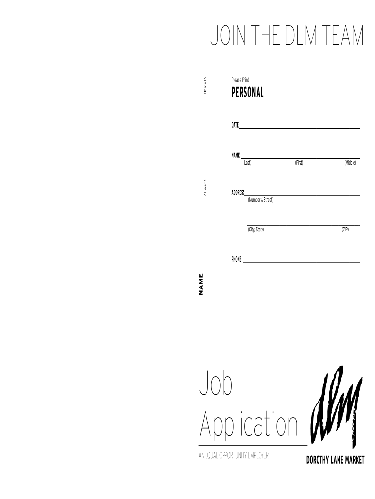 DLM Job Application - Fill and Sign Printable Template Online | US ...