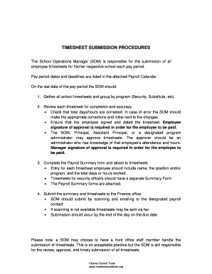 Fillable Online TIMESHEET SUBMISSION PROCEDURES Fax Email Print - pdfFiller