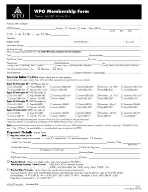 Organization Membership Form | pdfFiller