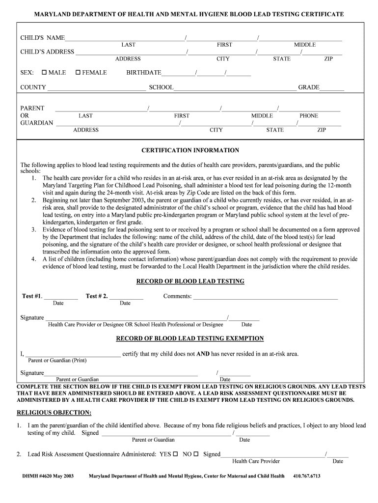 Maryland department of health and mental hygiene immunization - hcps ...