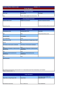 Fillable Online dot Sample Reporting Template - dot Fax Email Print ...