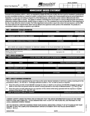 Fillable Online Nonresident Driver Statement Fax Email Print - pdfFiller