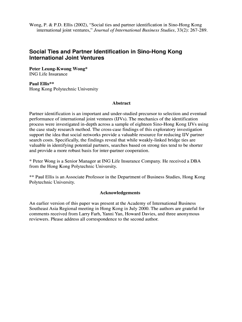 Fillable Online Wong, P Fax Email Print - pdfFiller
