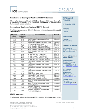 Fillable Online Introduction of Clearing for Additional ICE OTC ...