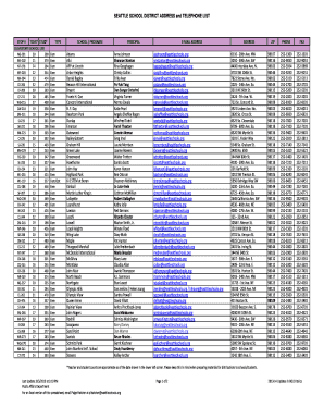 Fillable Online seattleschools SEATTLE SCHOOL DISTRICT ADDRESS and ...