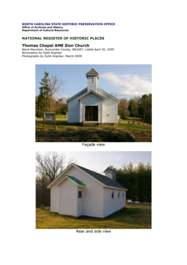 Fillable Online hpo ncdcr BN - North Carolina State Historic ...