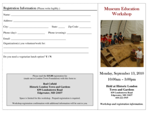 Fillable Online Registration Information (Please write legibly ...