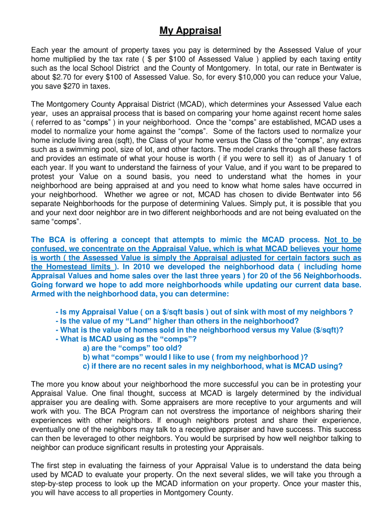 My Appraisal: Fill out & sign online | DocHub